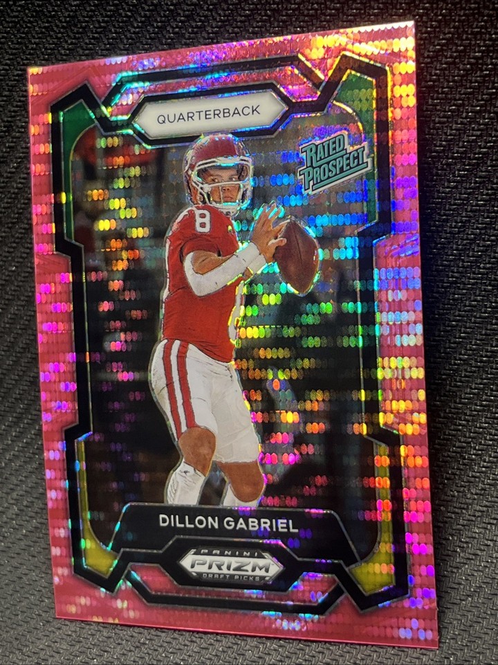 2024 Prizm Draft Picks DILLON GABRIEL NEON PINK PULSAR 4/15 Rated ...