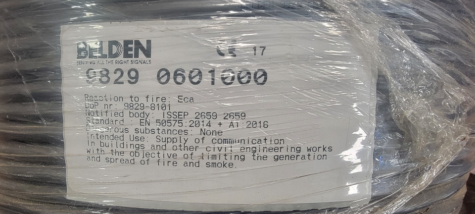 Belden 9829 060100 Multi-Paired Cables 24AWG 2PR SHIELD 1000ft SPOOL | eBay
