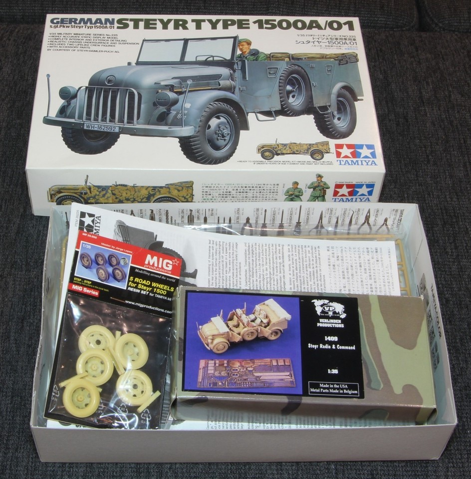 1/35 scale Tamiya Styer 1500 with Verlinden Radio Car Resin Set | eBay
