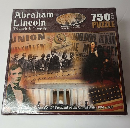 *NEW* Abraham Lincoln Triumph and Tragedy! (Jigsaw Puzzle 750 Piece ...