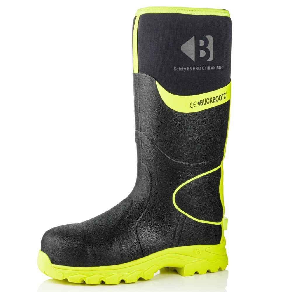 Buckler Buckbootz BBZ8000 Premium Neoprene Hi Vis Safety Wellington ...