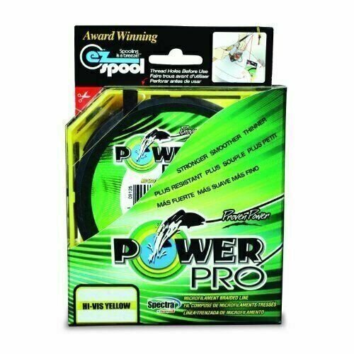 Power Pro 21100501500Y Spectra Braided Fishing Line 50lb 1500yd Hi-Vis ...