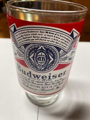 large vintage Budweiser measures 7"tall 3.5" wide | eBay