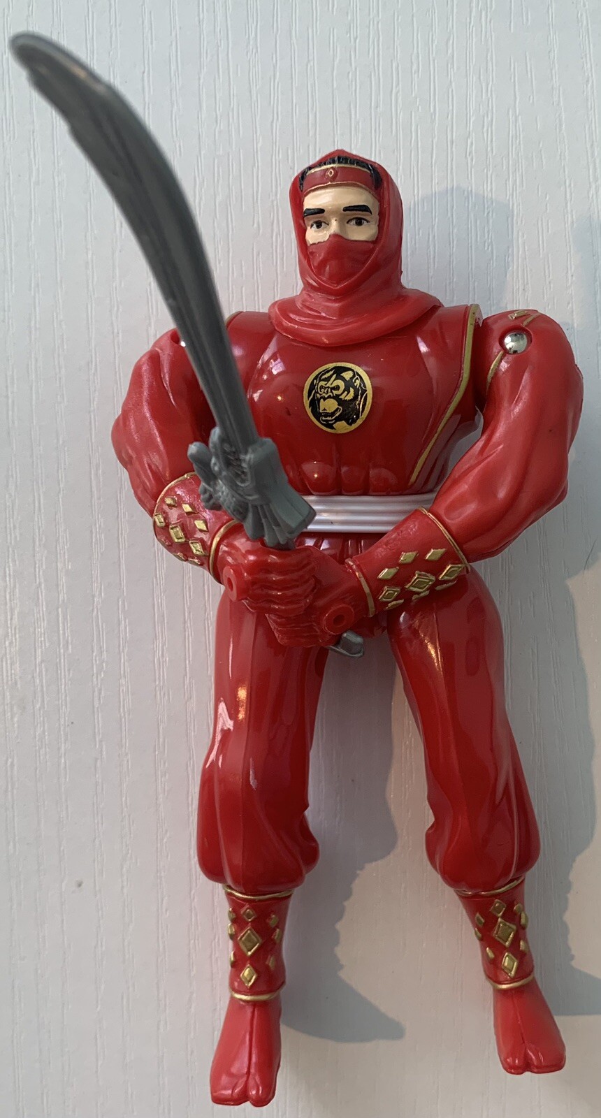 MMPR Power Rangers Ninja Rangers Red Ninja Action Figure 1995 Bandai ...