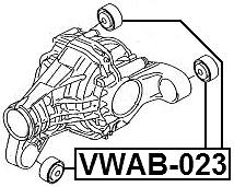 ARM BUSHING DIFFERENTIAL MOUNT For Volkswagen TOUAREG 2003-2010 ...