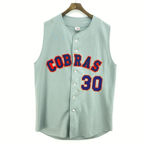 Vintage Keystone School Cobras #30 Gray Sleeveless Baseball 80s Jersey ...