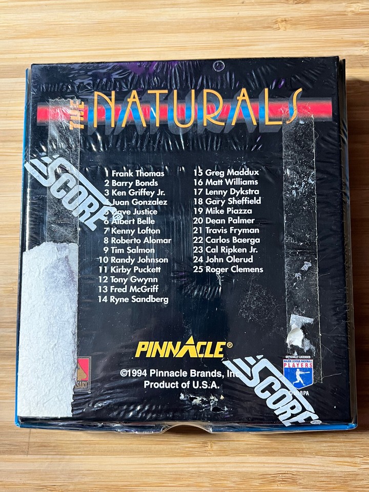 Pinnacle 'The Naturals' - 25 GOLD Card Factory Set MLB BASEBALL 1994 ...