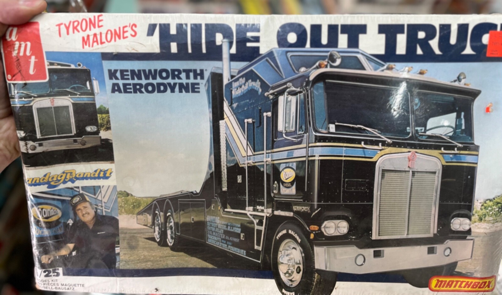 AMT 8405 Tyrone Malone Kenworth Aerodyne Hideout Truck VINTAGE 1/25 McM ...
