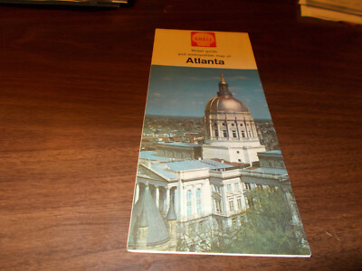 1963 Shell Atlanta Vintage Road Map | eBay
