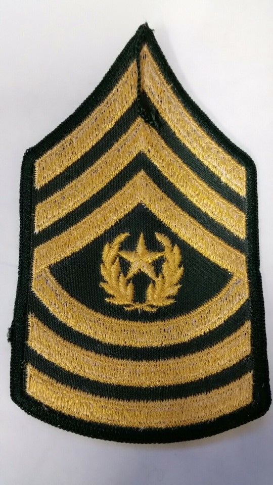US Army Class A Greens Military Uniform E9 CSM Rank Insignia Surplus ...