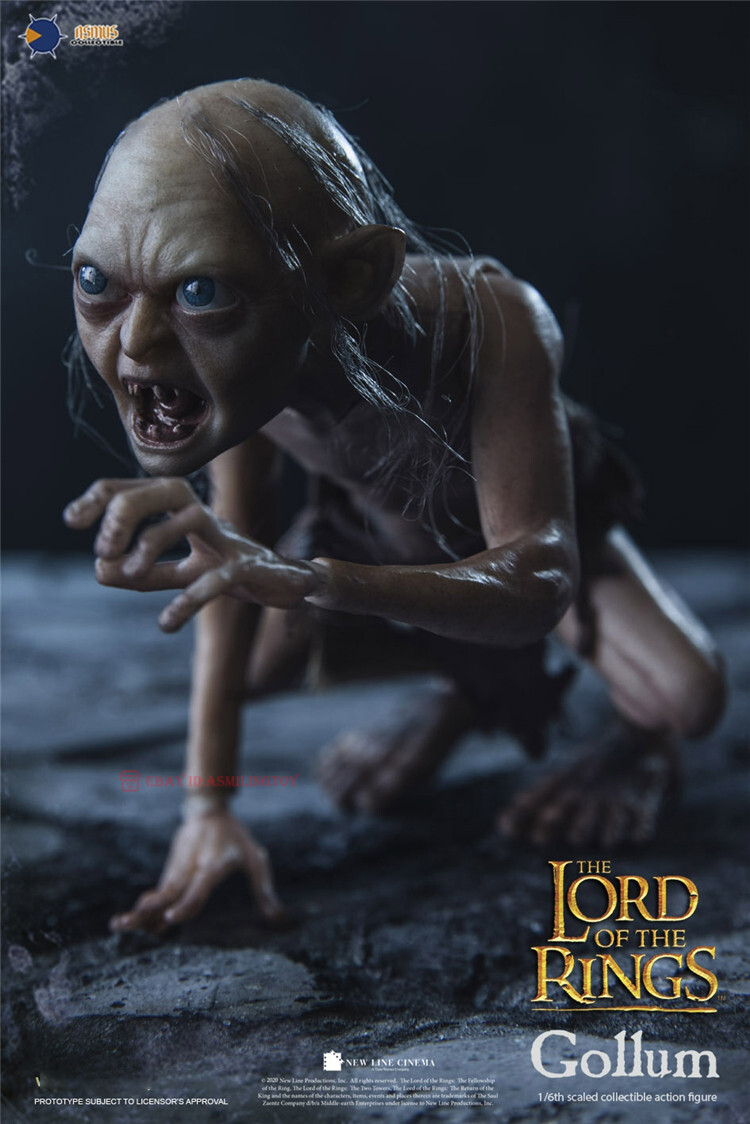 Asmus Toys LOTR030G Gollum Smeagol Lord of the Rings Action Figure ...