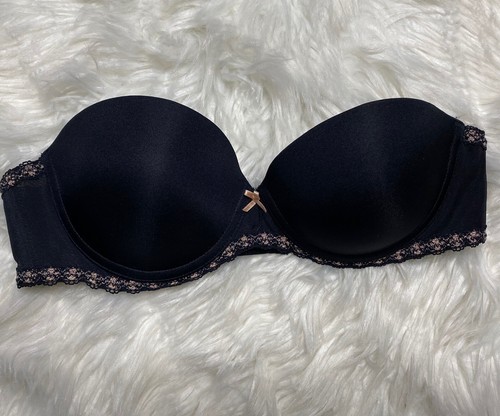 btemptd 32B Bra 954108 Faithfully Yours Lace Trim Padded Strapless B ...