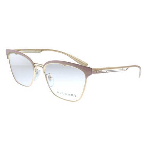 New Bvlgari BV 2218 2057 Pink Gold Metal Cat-Eye Eyeglasses 54mm ...