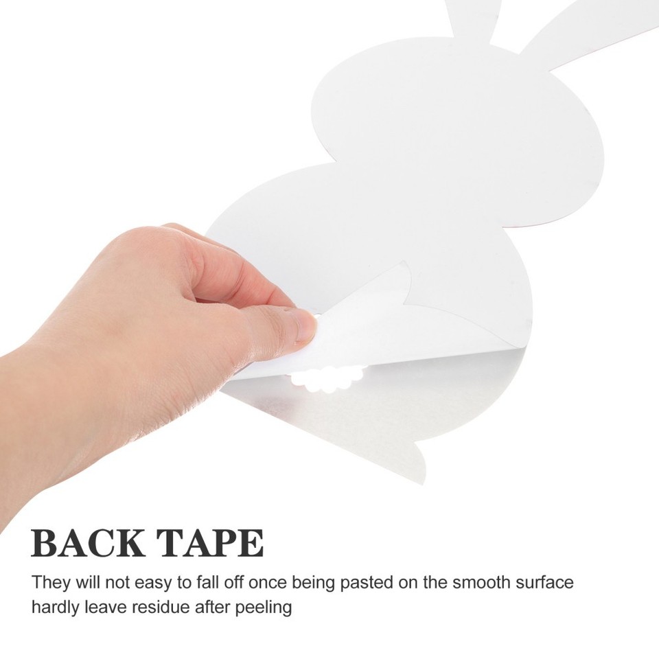 2 Pcs Window Stickers Mirror Decal Effect Wall Decals Bunny Face | eBay ...