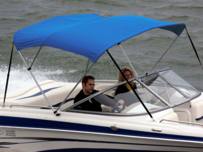 Taylor Made Pontoon Boat Bimini Blue Bimini Top Poly 3Bow, 6’L,36”H,67 ...