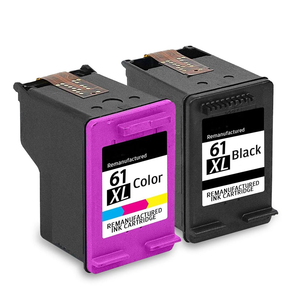 61XL Black Color Ink Cartridge For HP #61XL ENVY 4500 4501 4502 5530 ...