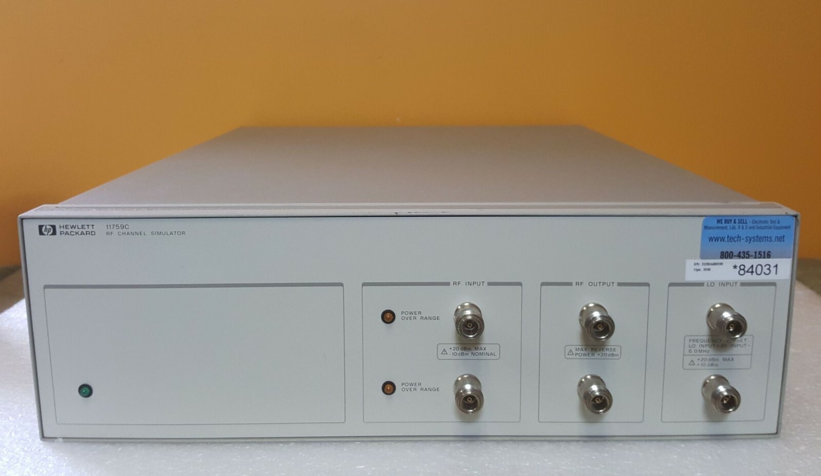 HP 11759C RF Channel Simulator 40 to 2770 MHz. RF Channel Simulator | eBay