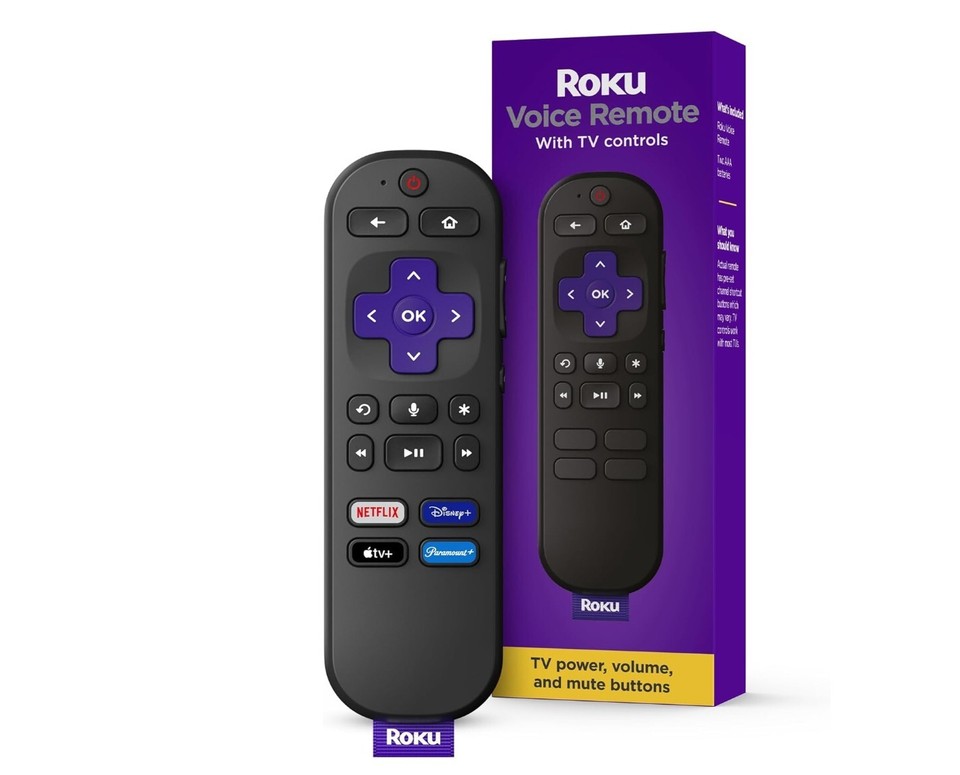 NEW Roku Voice Remote-Compatible with All Roku Models (Channel ...