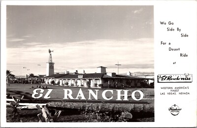El Rancho Vegas Postcard Hotel Casino Keno Las Vegas Nevada Frashers ...