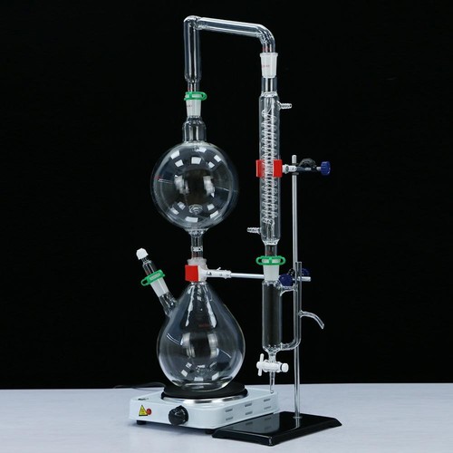 2L Lab Essential Oil Steam Distillation Equipment Glassware Glass Tool ...