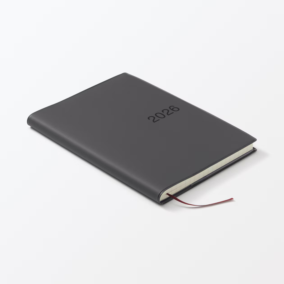 Monthly Weekly Schedule Notebook 2026 edition MUJI DarkGrey【B6】 | eBay