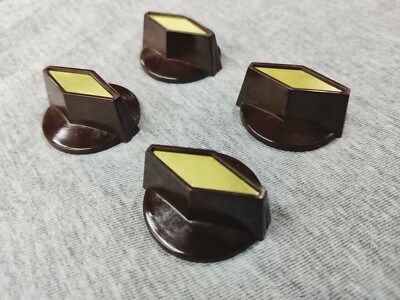 4 pcs set brown/golden tv - cooker style knobs John Lennon for ...