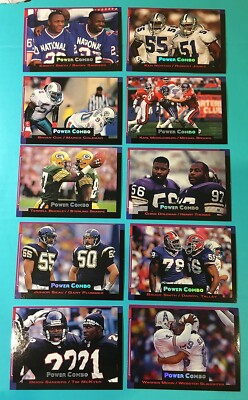 BARRY SANDERS EMMITT SMITH SEAU 1993 PROSET POWER POWER COMBO INSERT ...