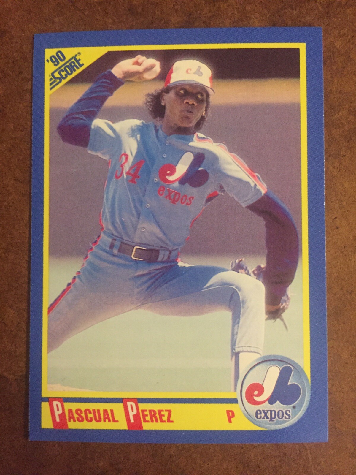 Pascual Perez 486 Score 1990 MLB Baseball Trading Card | eBay