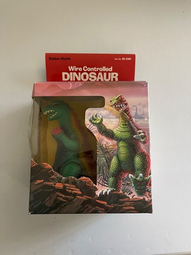 Radio Shack Vintage Wire Controlled Dinosaur w/Original Box 60-2284 ...