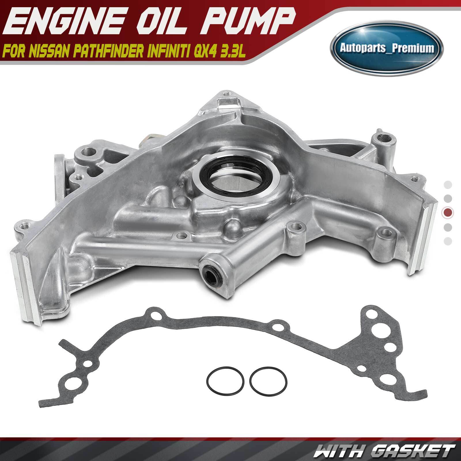 Engine Oil Pump with Gasket for Nissan Pathfinder Infiniti QX4 3.3L ...
