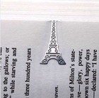 Metal Bookmark France Paris Eiffel Tower Little Stainless Steel ...