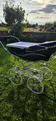 Silver Cross Coach Built Pram black | eBay UK