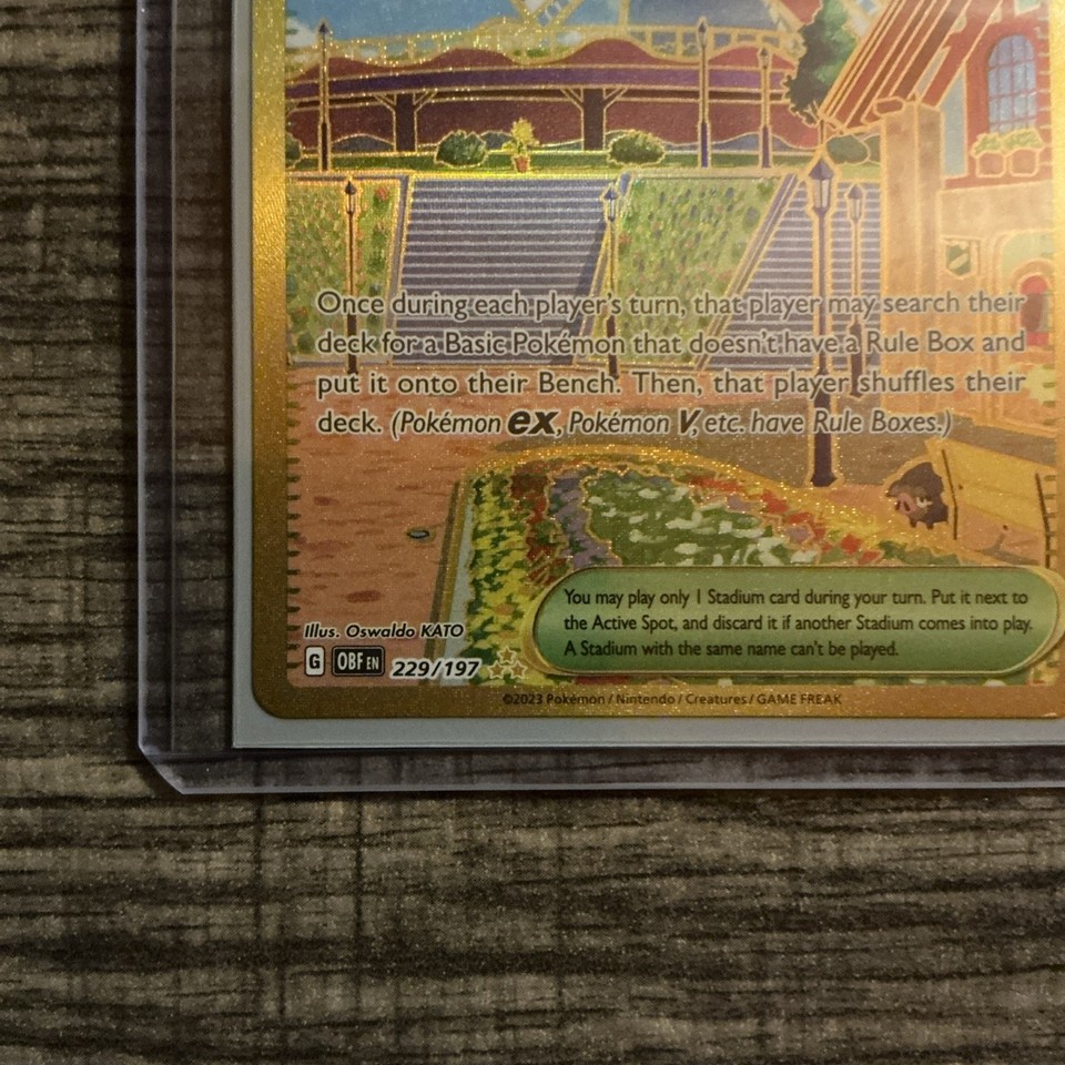 Pokemon TCG Artazon Trainer Stadium Card 229/197 Hyper Rare | eBay