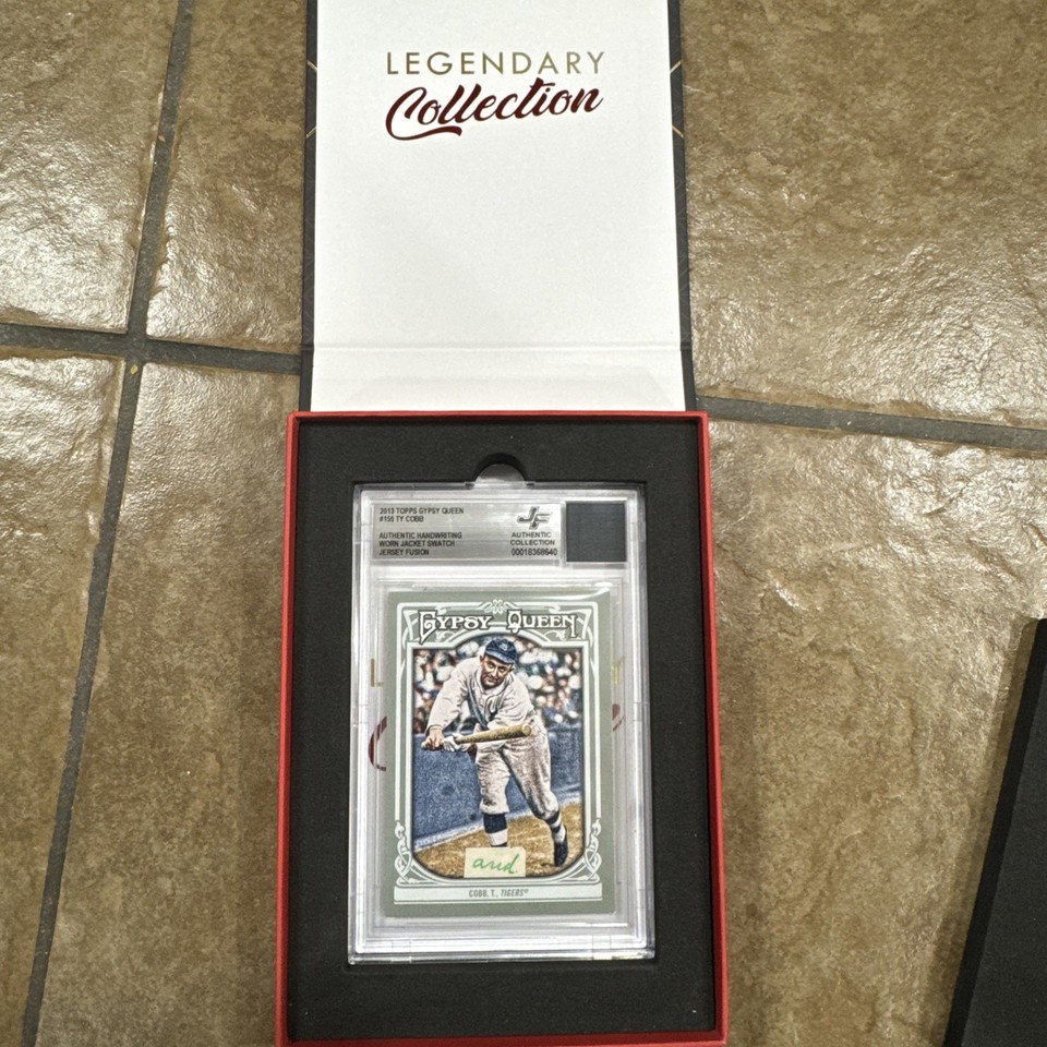 Ty Cobb Autograph And Patch Of Smoking Jacket Jersey Fusion Authentic ...