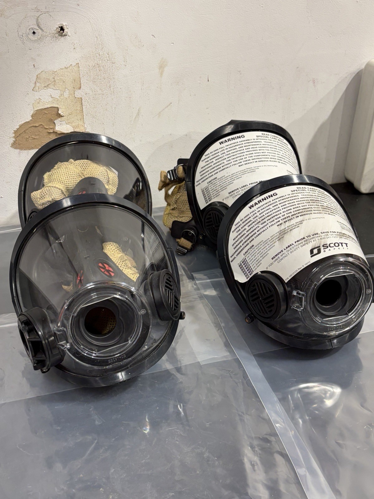 Scott AV3000 HT Scba Mask - Medium (LOT OF 6) | eBay