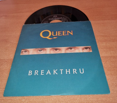 QUEEN Breakthru 7" ITALY SINGLE VINYL ULTRA RARE 1989 FREDDIE MERCURY ...