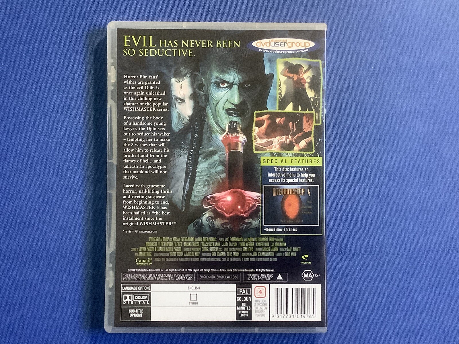 Wishmaster 4 - The Prophecy Fulfilled (DVD, 2001) for sale online | eBay