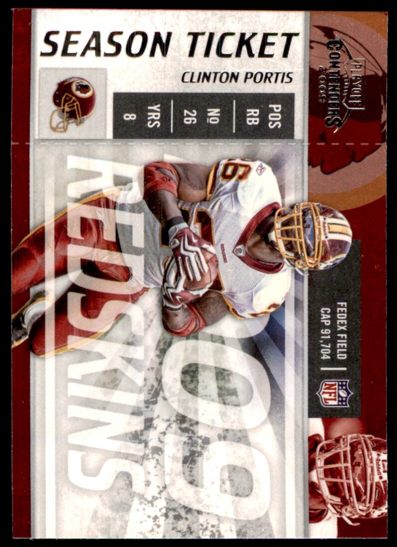 2009 PLAYOFF CONTENDERS CLINTON PORTIS WASHINGTON REDSKINS #99 | eBay