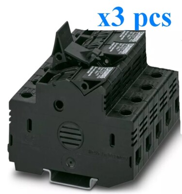 x4 NEW Phoenix 3048580 UK 10,3-CC HESI N - Fuse modular terminal block ...