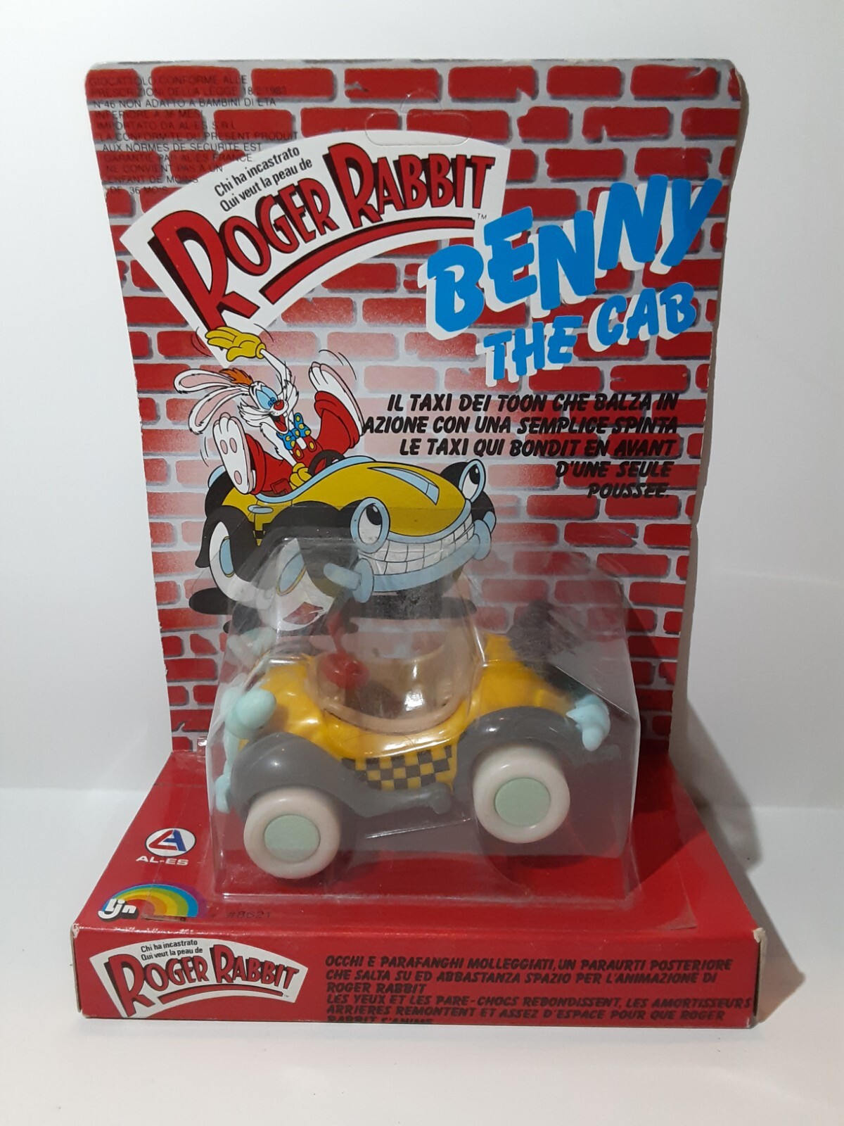 NOS Who Framed Roger Rabbit RARE -SPANISH Bennie the Cab Toy LJN TOYS ...