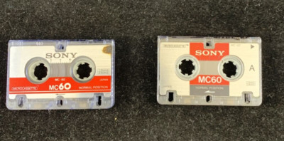 Sony MC-60 MC60 Microcassette Cassette Tape 60 Min (qty 2) 887548241900 ...