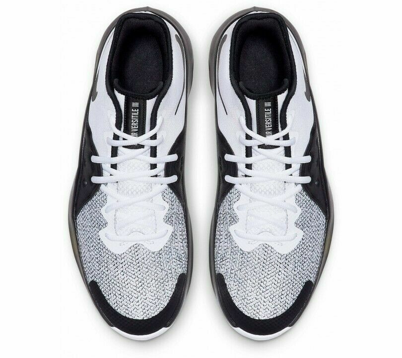Nike Men's Air Versitile III AO4430 100 Black White Basketball Sneakers ...