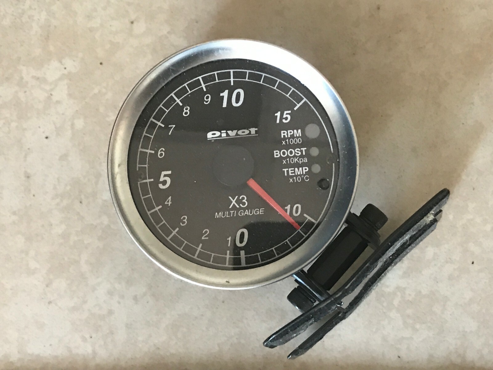 JDM PIVOT 3X Series Multi Gauge Tachometer Boost Temperature CL7 Euro R ...