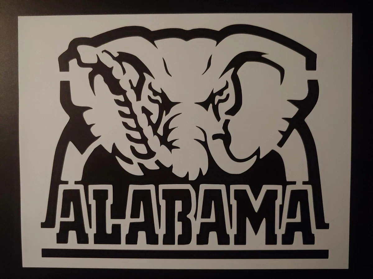 Alabama Football Logo Stencil