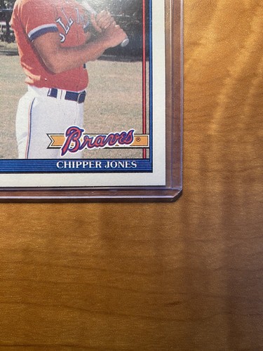 Topps 1991 Chipper Jones #1 Draft Pick Rookie Card Atlanta Braves #333 ...