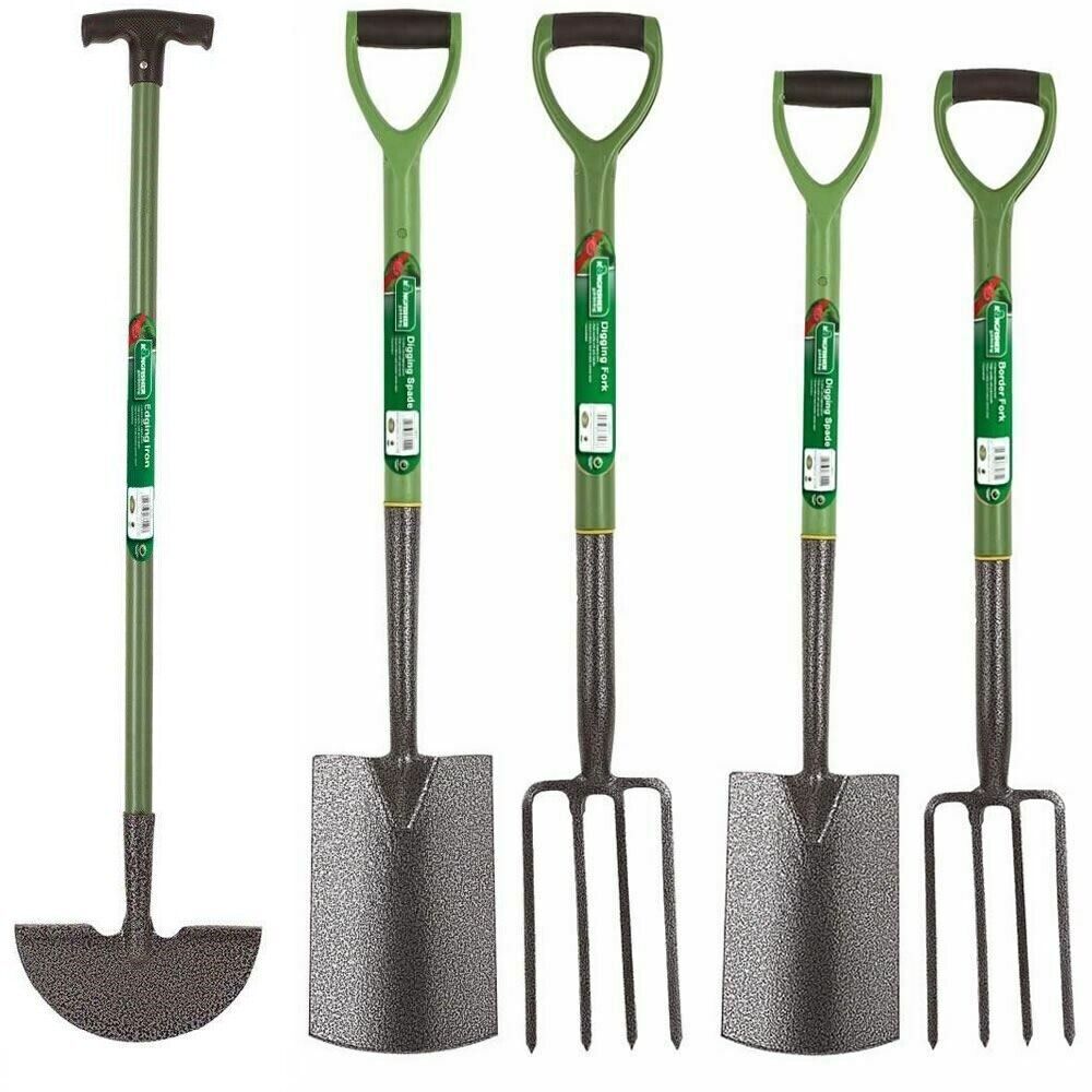 Heavy Duty Steel Garden Gardening Tools Digging Border Edging Spade ...