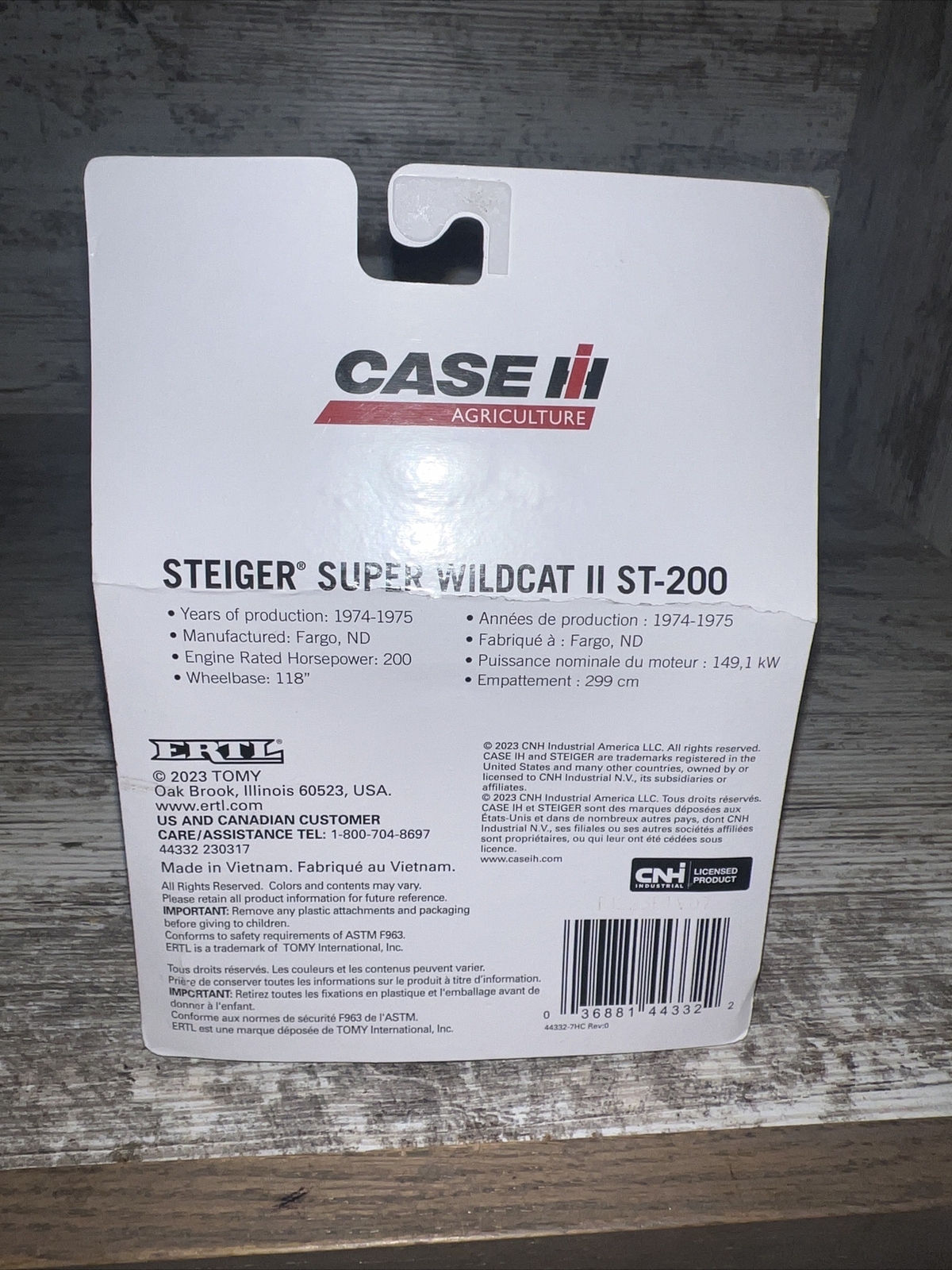 ERTL 1/64 Steiger Super Wildcat II Industrial Yellow Tractor With Disk ...