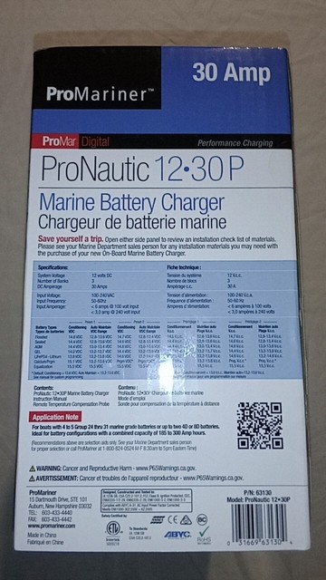 ProMariner ProNautic 1230P 30Ah Battery Charger for sale online | eBay