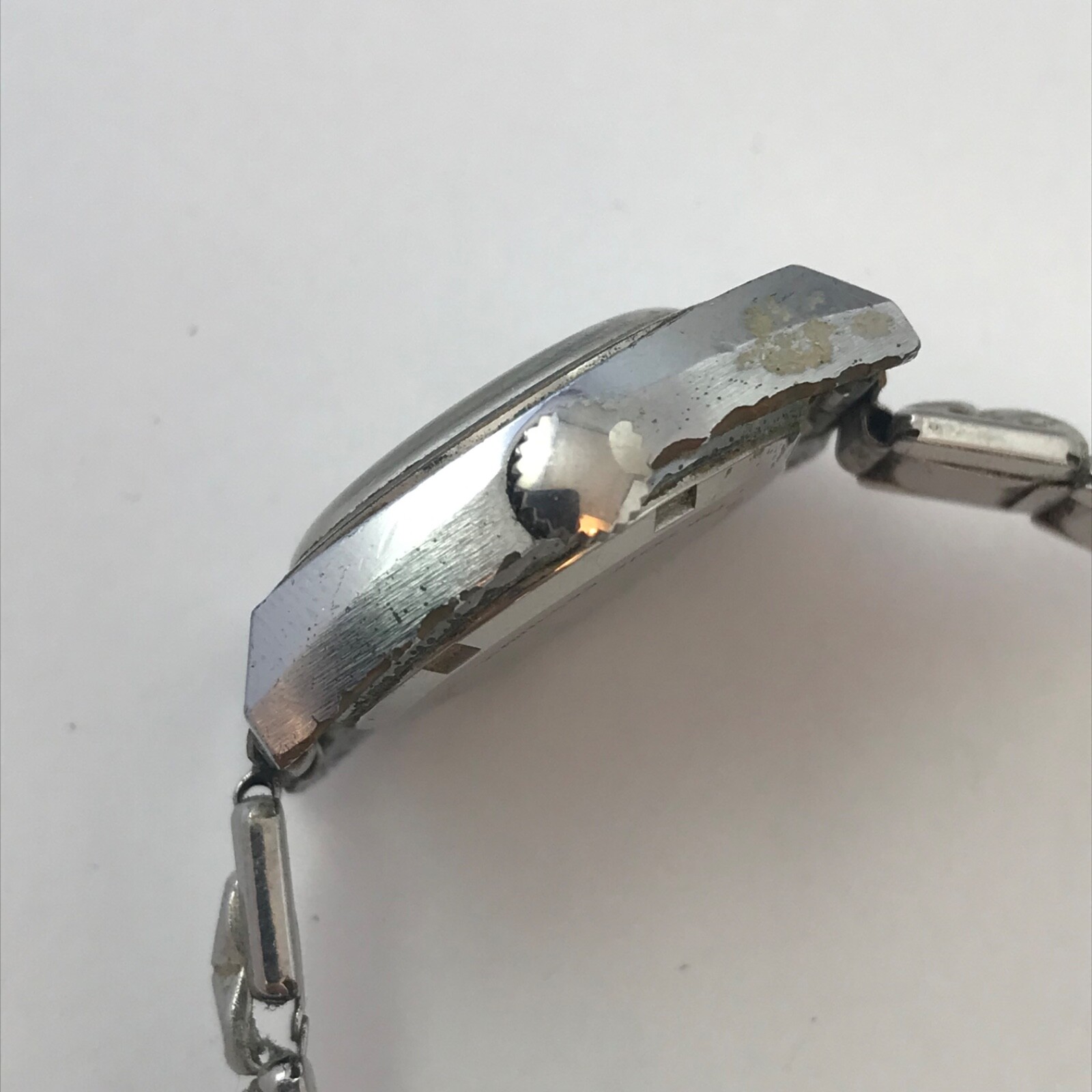 Technos Womens Mechanical Vintage White Tapestry Dial Watch Fischer ...