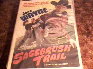 SAGEBRUSH TRAIL MOVIE POSTER '38 BEST JOHN WAYNE IMAGE | eBay